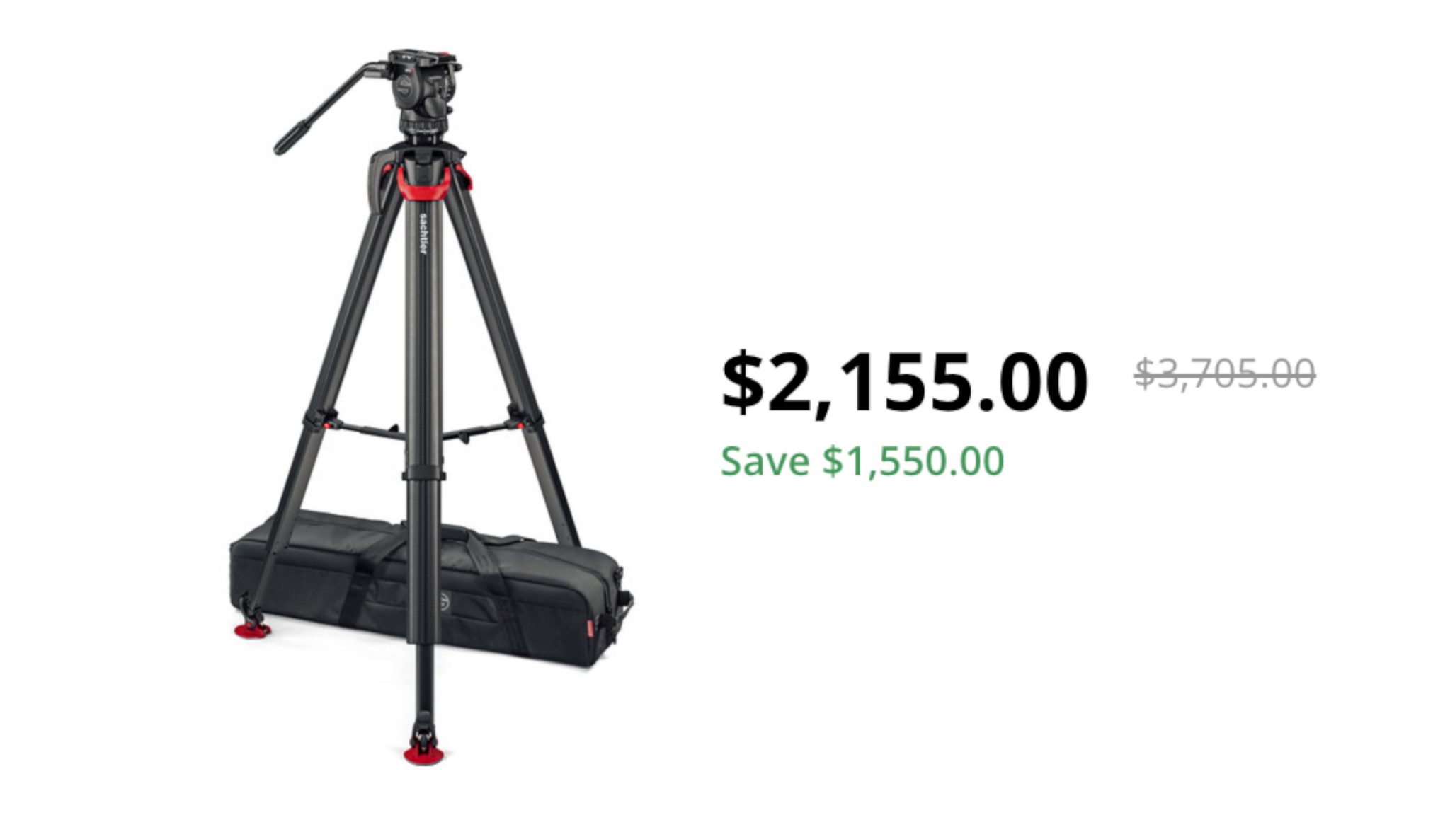 Save $1,550 USD on the Sachtler aktiv6 flowtech75 MS Tripod System ...