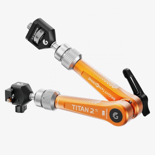 Bright Tangerine Titan Arm 2 Ti First Look at Cine Gear 2026 - Newsshooter