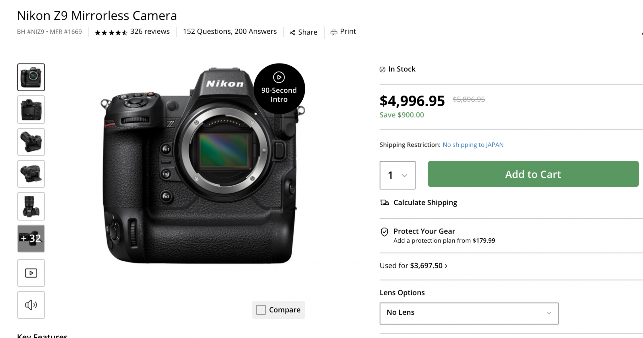 Save $900 USD on the Nikon Z9 Mirrorless Camera - Newsshooter