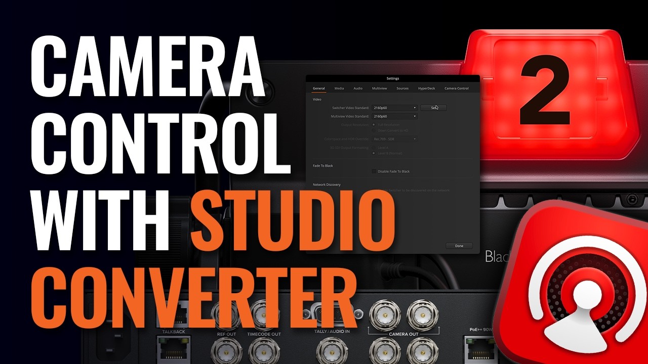 Setting up Camera Control with Blackmagic Studio Converter - Newsshooter